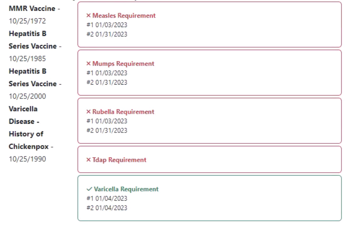 | Student Health Services